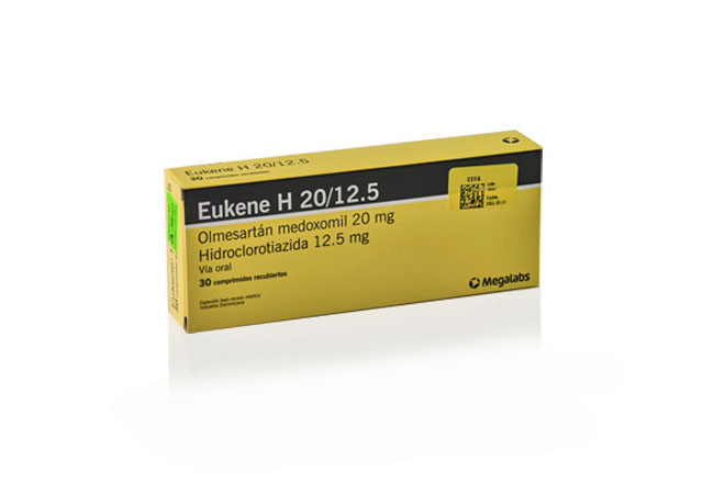 EUKENE H 20MG/12.5MG 30 COMPRIMIDO - Distribuidor de MEDIHEALTH