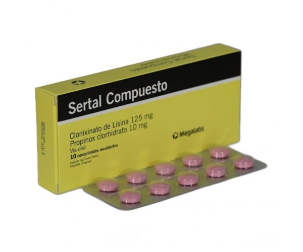 SERTAL COMPUESTO 125MG/10MG 1 COMPRIMIDO - Distribuidor de MEDIHEALTH