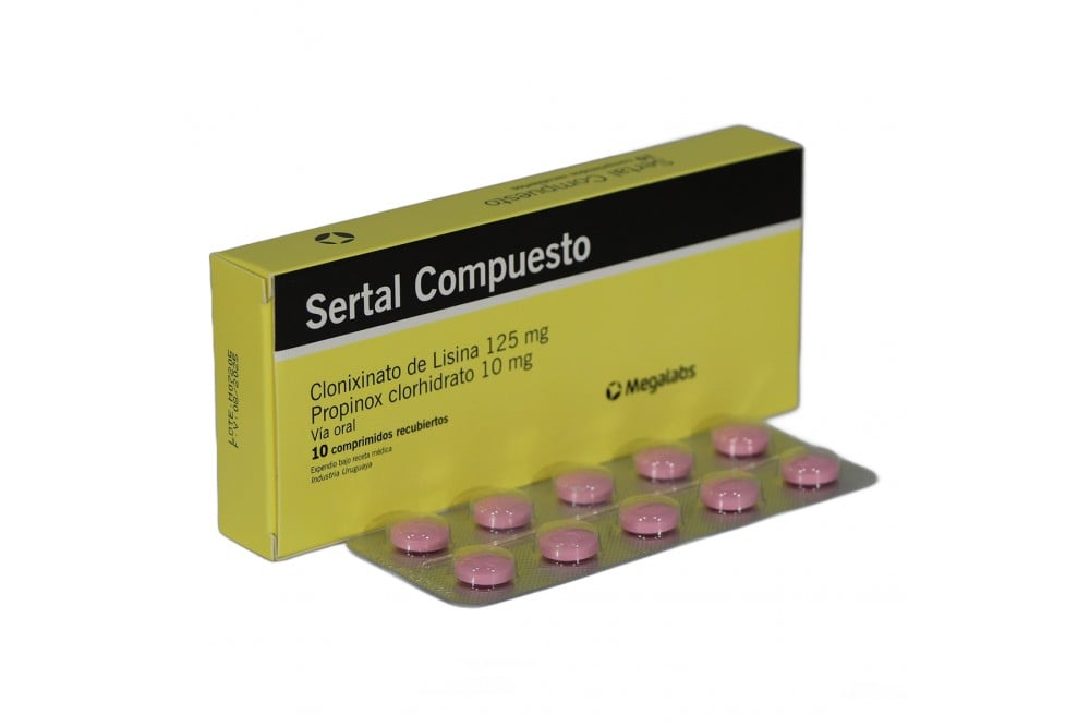SERTAL COMPUESTO 125MG/10MG 10 COMPRIMIDO (1BLIST) - Distribuidor de ...