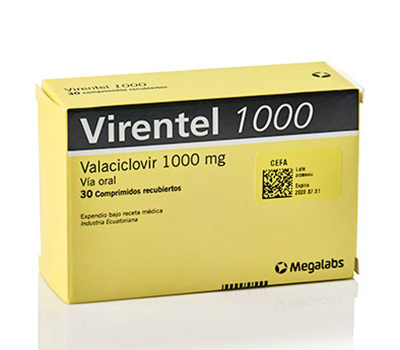 VIRENTEL 1000MG 1 COMPRIMIDO - Distribuidor de MEDIHEALTH