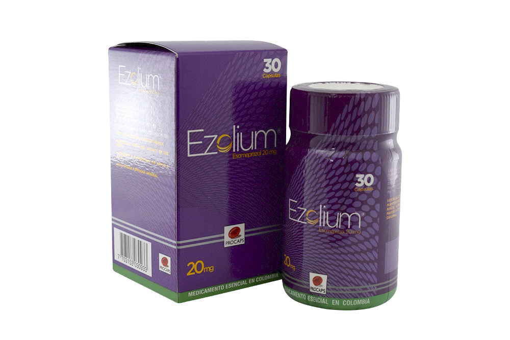 EZOLIUM 20MG 30 CAPSULA FRASCO - Distribuidor de PROCAPS FARMA