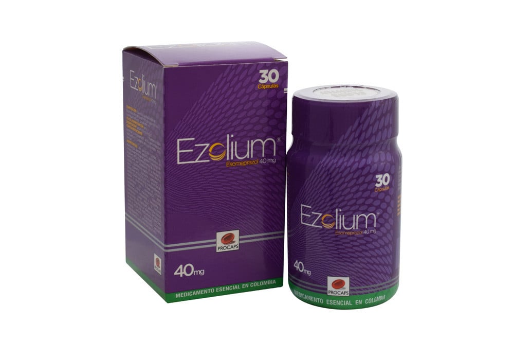 EZOLIUM 40MG 30 CAPSULA FRASCO - Distribuidor de PROCAPS FARMA