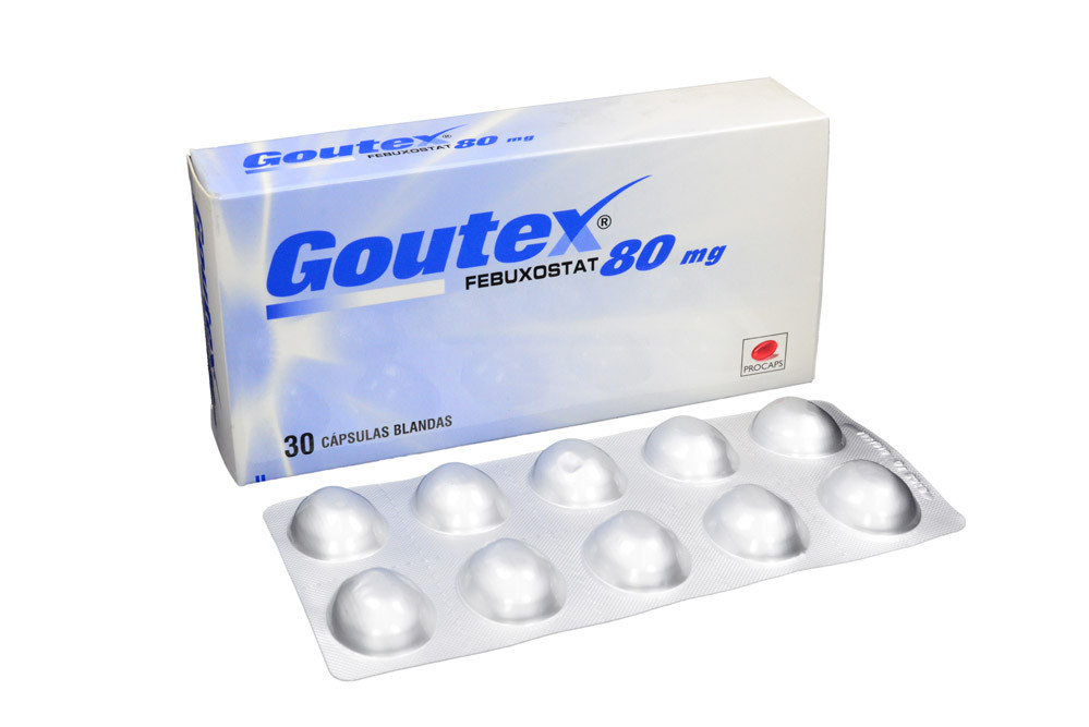 GOUTEX 80MG 30 CAPSULA - Distribuidor de PROCAPS FARMA