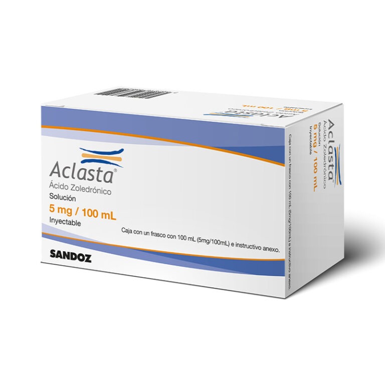 ACLASTA 5MG/100ML 1 SOLUCION INYECTABLE IV - Distribuidor de SANDOZ