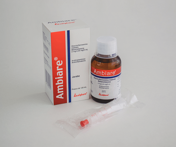 AMBIARE 2MG/0.25MG/5ML 50ML JARABE - Distribuidor de QUALIPHARM