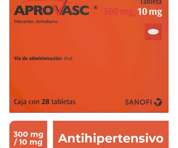 APROVASC 300MG/10MG 28 TABLETA - Distribuidor de SANOFI
