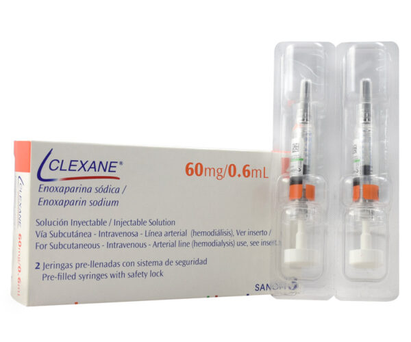 CLEXANE 60MG/0.6ML 2 JERINGA PRELLENA SOLUCION INYECTABLE ...