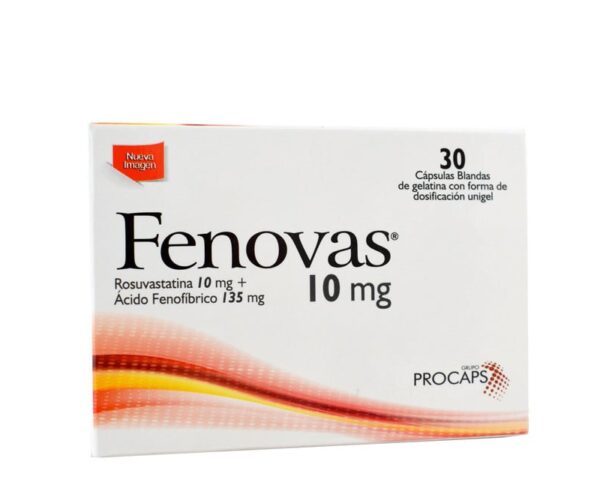 FENOVAS 10MG/135MG 30 CAPSULA GEL - Distribuidor de PROCAPS