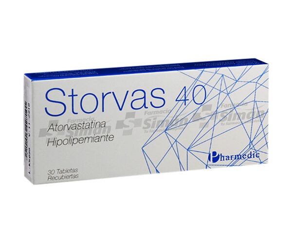STORVAS 40MG 30 TABLETA - Distribuidor de PHARMEDIC